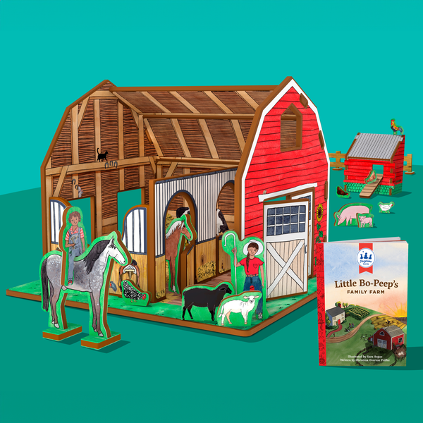 Lil Bo-Peep's Family Farm Book and Playset | Read, Build, Play Toy ...