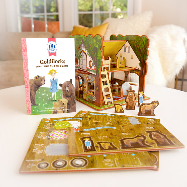 The Classic Duo - Goldilocks and Three Little Pigs Storybook Playsets ...