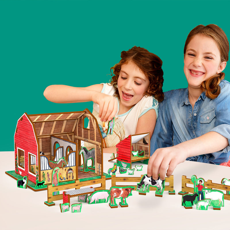 Lil Bo-Peep's Family Farm Book and Playset | Read, Build, Play Toy ...