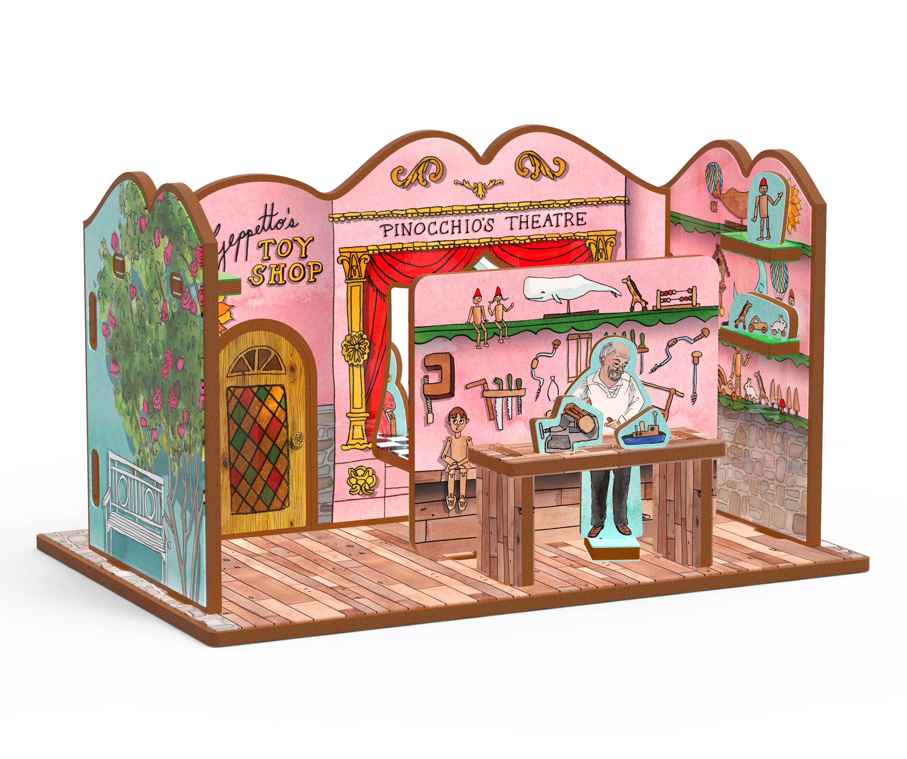 Pinocchio's Puppet Theater - Storytime Toys