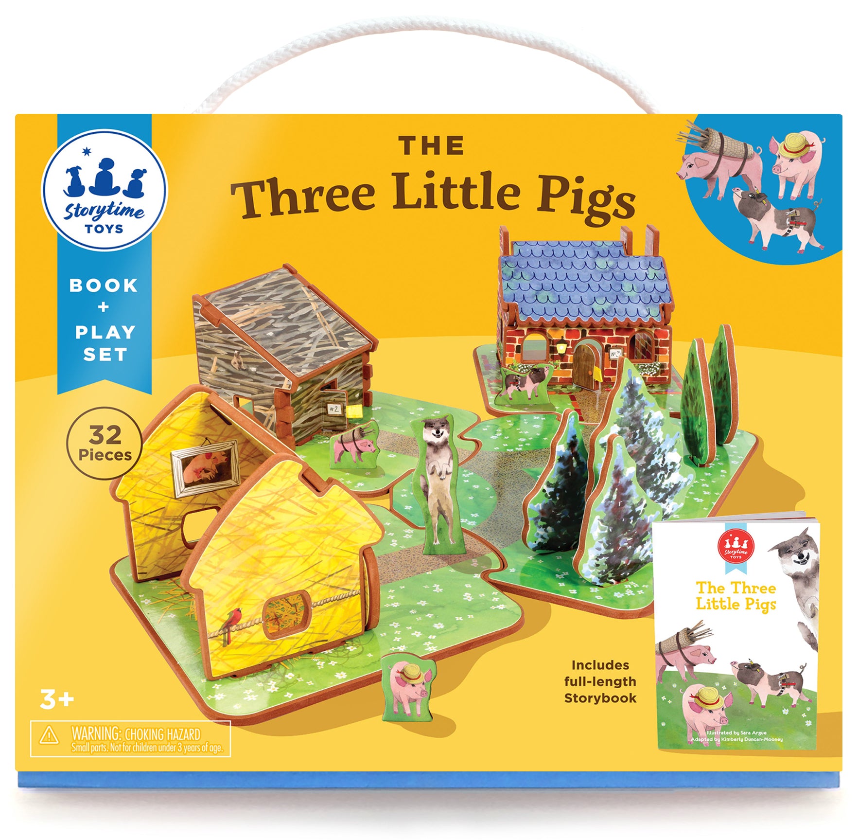 Three Little Pigs Book and Playset | Preschool Educational Toys | Gifts ...
